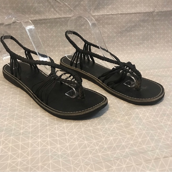 Plaka | Shoes | Plaka Black Handwoven Sandals 1 | Poshmark